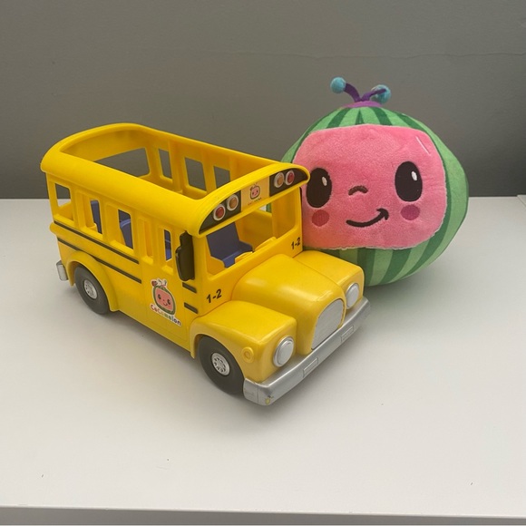 Toys | Cocomelon Bus And Plush Toy | Poshmark